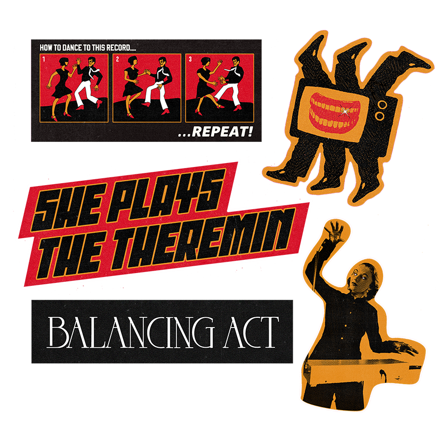 She Plays The Theremin Limited Edition Sticker Set Balancing Act Official Store 100
